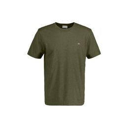 Gant Damen T-Shirt "T-Shirt Reg Shield 1er Pack", gr&uuml;n, Gr. XXXL, Obermaterial: 100% Baumwolle CO., Shirts