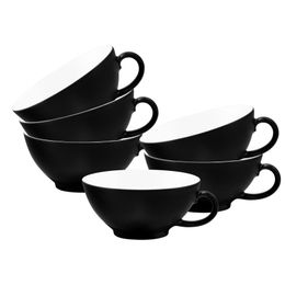 Seltmann Weiden Tasse "Teetassen Life Fashion 140 ml 6er Set", 6 tlg., schwarz, Trinkgef&auml;&szlig;e