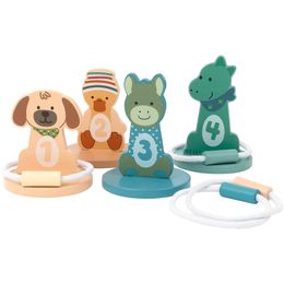 Sterntaler Kinder Spiel "Ringwurfspiel Holz", bunt, Holz, H:16cm &Oslash;:12cm, Spiele, FSC - sch&uuml;tzt Wald - weltweit