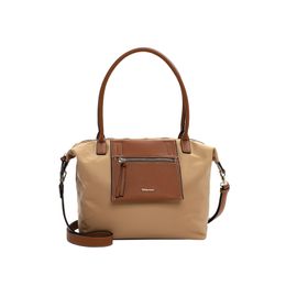 Tamaris Damen Shopper "Shopper TAS Fabrizia", braun, Polyester, Taschen