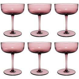 Sektglas "Sektschalen / Dessertschalen Like Glass 100 ml 6er Set", 6 tlg., pink, LIKE. BY VILLEROY & BOCH, Trinkgef&auml;&szlig;e