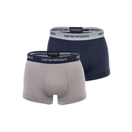 Emporio Armani Herren Boxershorts "Boxershort 2er Pack", Gr. S, grau, Obermaterial: 95% Baumwolle CO. 5% Elasthan EL., Unterhosen