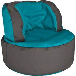 Sitzsack SITTING POINT, blau, Kinderzimmer, Sitzs&auml;cke, "SCUBA Bebop", zweifarbig