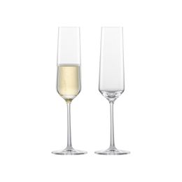 ZWIESEL GLAS Sektglas "Sektgl&auml;ser Pure 209 ml 2er Set transparent", 2 tlg., bunt, Trinkgef&auml;&szlig;e