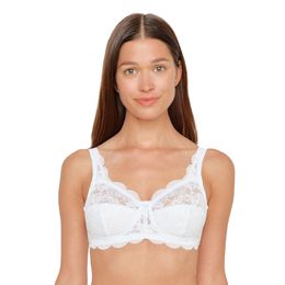 SuSa Damen B&uuml;gelloser BH "2er Pack BH ohne B&uuml;gel Latina", Gr. 85, bunt, Spitze, Obermaterial: 77% Polyamid PA. 15% Baumwolle CO. 8% Elasthan EL., BHs