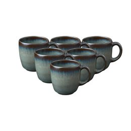 Tasse "Kaffeetassen Lave 190 ml 6er Set", grau, LIKE. BY VILLEROY & BOCH, Trinkgef&auml;&szlig;e
