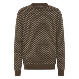 Blend Herren Strickfleece-Pullover "Strickpullover BHBalen", schwarz, Gr. XL, Obermaterial: 50% Polyacryl PAN. 50% Baumwolle CO., Pullover