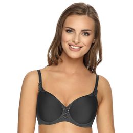 Viania Damen T-Shirt-BH "2er Pack Spacer B&uuml;gel BH Carola", Gr. 100, bunt, Stoff, Obermaterial: 62% Polyamid PA. 27% Polyester PES. 11% Elasthan EL.,