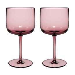 Weinglas "Weingl&auml;ser Like Glass 270 ml 2er Set", 2 tlg., pink, LIKE. BY VILLEROY & BOCH, Trinkgef&auml;&szlig;e