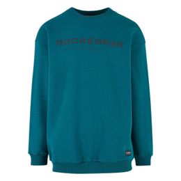 Rocawear Damen Rundhalspullover "Rocawear Herren Rocawear Kentucky Crewneck"petrol, Gr. M, mehrfarbig, 80% Baumwolle, 20% Polyester, Pullover
