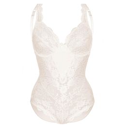Sassa Mode SASSA Damen Body "Body CLASSIC LACE", Gr. 75, beige, Spitze, Obermaterial: 90% Polyamid PA. 10% Elasthan EL., Bodys