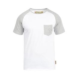 INDICODE Herren Rundhalsshirt "Rundhalsshirt IDGresham", grau, Gr. XL, Obermaterial: 60% Baumwolle CO. 40% Polyester PES., Shirts