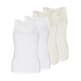 Sassa Mode SASSA Damen Achseltop "4er Sparpack Top LOVELY SKIN", Gr. 42, bunt, Obermaterial: 95% Modal CMD. 5% Elasthan EL., Unterhemden