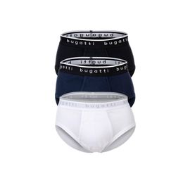 Bugatti Herren Boxershorts "Slip 3er Pack", Gr. L, bunt, Obermaterial: 100% Baumwolle CO., Unterhosen