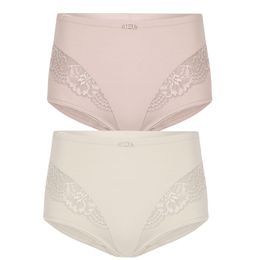 SuSa Damen Miederslip "2er Pack Miederslip London", Gr. 50, bunt, Stoff, Obermaterial: 75% Polyamid PA. 25% Elasthan EL., Unterhosen