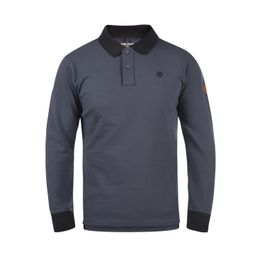 Blend Herren Langarm-Poloshirt "Langarm-Poloshirt BHRalle", blau, Gr. M, Obermaterial: 100% Baumwolle CO., Shirts