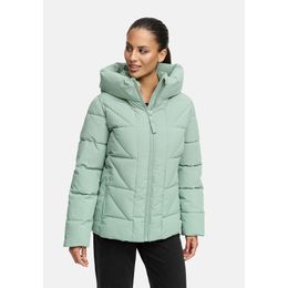 Marikoo Damen Winterjacke "Kuschelnasee"smokeymint, Gr. XS, Obermaterial: 100% Polyester; Futter: 100% Polyester; Wattierung: 100% Polyester;