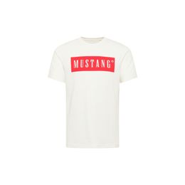 Mustang Herren T-Shirt "T-Shirt Style Austin 1er Pack", wei&szlig;, Gr. XL, Obermaterial: 100% Baumwolle CO(Bio)., Shirts