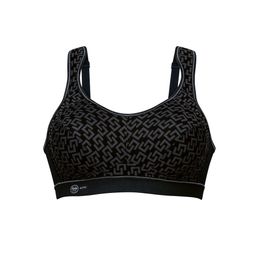 Anita Damen Sport-BH "Sport BH extreme control", Gr. 80, schwarz, Obermaterial: 76% Polyester PES. 19% Polyamid PA. 5% Elasthan EL., BHs