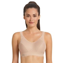 Anita Damen Sport-BH "Sport BH extreme control", Gr. 70, beige, Stoff, Obermaterial: 76% Polyester PES. 19% Polyamid PA. 5% Elasthan EL., BHs
