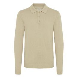 Blend Herren Strickfleece-Pullover "Strickpullover BHDeno", grau, Gr. L, Obermaterial: 50% Baumwolle CO. 50% Polyacryl PAN., Pullover