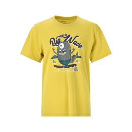 ZIGZAG M&auml;dchen T-Shirt "Webster", gelb, Gr. 116, bedruckt, 100% Baumwolle, Shirts, mit atmungsaktiver Funktion