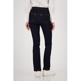 monari Damen Straight-Jeansjeans, Gr. 40, unifarben, Denim/Jeans, Obermaterial: 82% Baumwolle, 16% Polyester, 2% Elasthan, Jeans, Regular fit