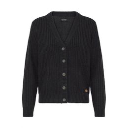 oxmo Damen Strickjacke "Strickjacke OXEdna", schwarz, Gr. M, Obermaterial: 100% Polyacryl PAN., Strickjacken