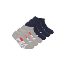 Fila M&auml;dchen Sneakersocken "Socken 6er Pack", Gr. 27, blau, Obermaterial: 75% Baumwolle CO. 23% Polyester PES. 2% Elasthan EL., Socken