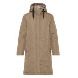 oxmo Damen Steppjacke "Steppjacke OXBMMBELIS LONG JACKET", braun, Gr. XL, Obermaterial: 100% Polyester PES., Jacken