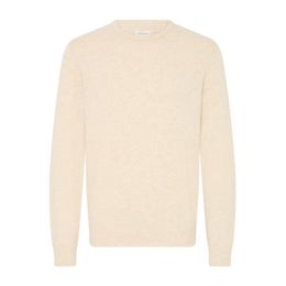 Blend Herren Strickfleece-Pullover "Strickpullover BHBRANKO", beige, Gr. S, Obermaterial: 60% Wolle mw. 40% Nylon NY., Pullover