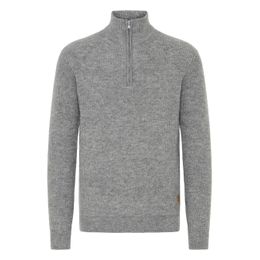 INDICODE Herren Troyer "Troyer IDBratram", grau, Gr. M, Obermaterial: 58% Polyacryl PAN. 32% Polyester PES. 7% Wolle mw. 3% Elasthan EL., Pullover