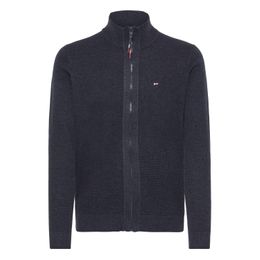 FQ1924 Herren Strickjacke "Strickjacke FQGranby", blau, Gr. L, Obermaterial: 100% Baumwolle CO., Strickjacken