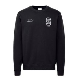!Solid SOLID Herren Longpullover "Sweater SDRIDLEY", schwarz, Gr. L, Obermaterial: 100% Baumwolle CO., Pullover