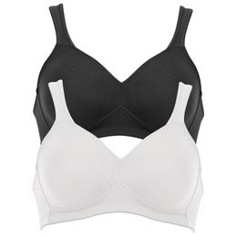 Anita Damen B&uuml;gelloser BH "BH ohne B&uuml;gel Twin", Gr. 100, bunt, Stoff, Obermaterial: 70% Polyamid PA. 30% Elasthan EL., BHs