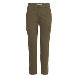 oxmo Damen Cargohose "Cargohose OXPALER", lila, Gr. 42, Obermaterial: 98% Baumwolle CO. 2% Elasthan EL., Hosen