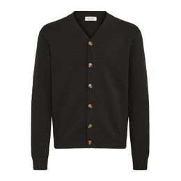 Casual Friday Herren Strickjacke "Strickjacke CFAgnar", schwarz, Gr. S, Obermaterial: 39% Baumwolle CO. 34% Polyester PES. 27% Viskose CV.,