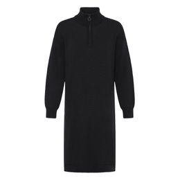 oxmo Damen Strickkleid "Strickkleid OXFsanva", schwarz, Gr. XL, Obermaterial: 70% Baumwolle CO. 30% Polyester PES., Kleider