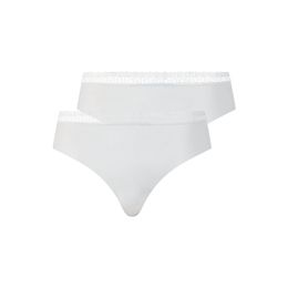 Chantelle Damen Slip "Slip Slip Cozy Chic 2P 2er Pack", Gr. S, wei&szlig;, Obermaterial: 80% Modal CMD. 20% Elasthan EL., Unterhosen