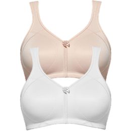 SuSa Damen Entlastungs-BH "2er Pack Entlastungs BH Topsy Plus", Gr. 75, bunt, Stoff, Obermaterial: 78% Polyamid PA. 22% Elasthan EL., BHs