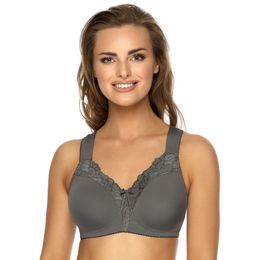 Viania Damen Soft-BH "2er Pack Soft BH Helga", Gr. 100, bunt, Stoff, Obermaterial: 68% Polyester PES. 13% Elasthan EL. 12% Baumwolle CO. 7% Polyamid