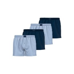 Tom Tailor Herren Webboxer "Web-Boxershorts 4er Pack", Gr. S, bunt, Obermaterial: 100% Baumwolle CO., Unterhosen
