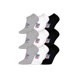 NFL Herren Sneakersocken "Socken NFL SHIELD 9Pack Sneaker Socks 9er Pack", Gr. 39, bunt, Obermaterial: 69% Baumwolle CO. 30% Polyester PES. 1%