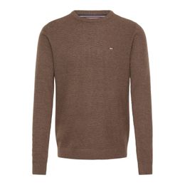 FQ1924 Herren Strickfleece-Pullover "Strickpullover FQGranby", braun, Gr. S, Obermaterial: 100% Baumwolle CO., Pullover
