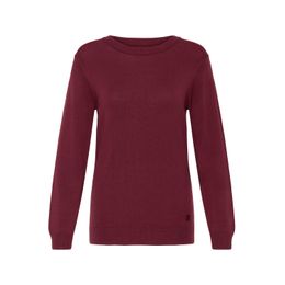 oxmo Damen Strickfleece-Pullover "Strickpullover OXAida", braun, Gr. S, Obermaterial: 70% Viskose CV. 30% Polyamid PA., Pullover