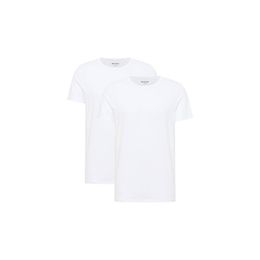 Mustang Herren T-Shirt "T-Shirt Style Allen 2-Pack 2er Pack", wei&szlig;, Gr. XL, Obermaterial: 95% Baumwolle CO(Bio). 5% Elasthan EL., Shirts
