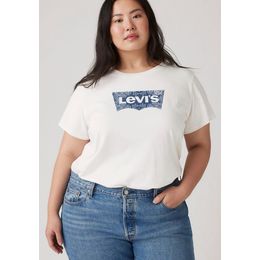 LEVI'S&reg; PLUS LEVI'S PLUS Damen T-Shirt "PL PERFECT TEE"plus bandana bw fill t3 hellwei&szlig;, Gr. XXXL, Single Jersey, Obermaterial: 100% Baumwolle, Shirts