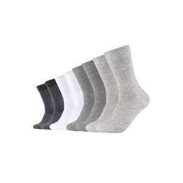 s.Oliver Herren Sneakersocken "Socken 8er Pack", Gr. 43, wei&szlig;, Obermaterial: 80% Baumwolle CO. 15% Polyamid PA. 5% Elasthan EL., Socken