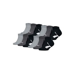 Puma M&auml;dchen Sneakersocken "Socken BWT Sneaker 12P 12er Pack", Gr. 39, bunt, Obermaterial: 66% Baumwolle CO. 18% Polyamid PA. 14% Polyester PES. 2%
