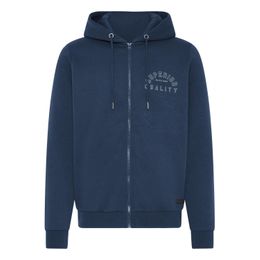 Blend Herren Kapuzensweatjacke "Kapuzenfleecejacke BHSunic", blau, Gr. S, Obermaterial: 80% Polyester PES. 20% Baumwolle CO., Sweatjacken